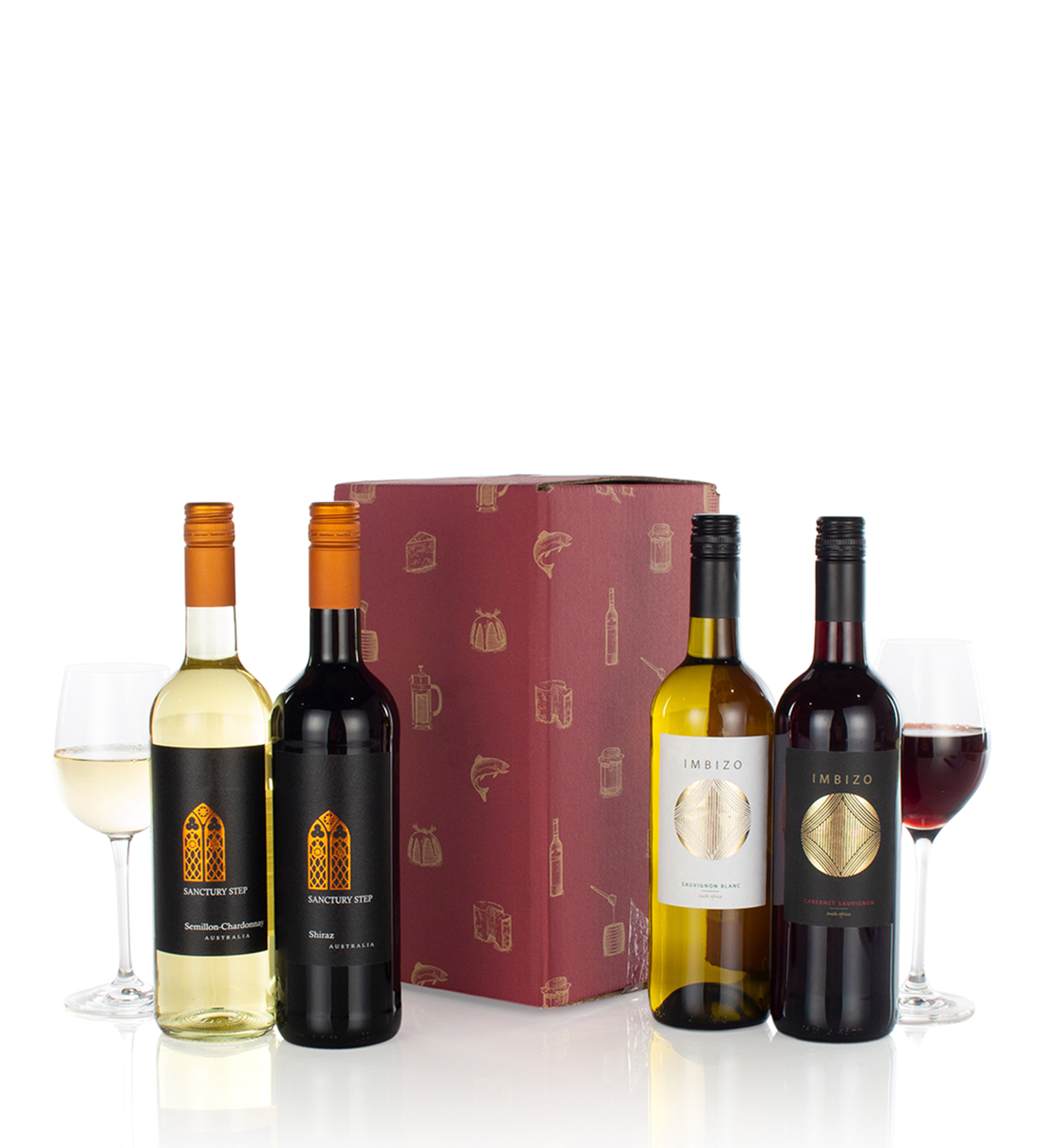 Four Wines in a Box | Prestige Hampers