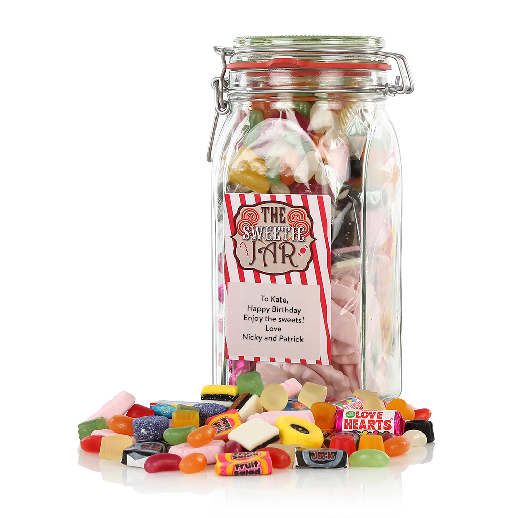 Personalised Sweetie Jar | Prestige Hampers